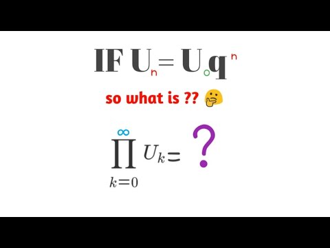 what is the infinite product of a geometric sequence