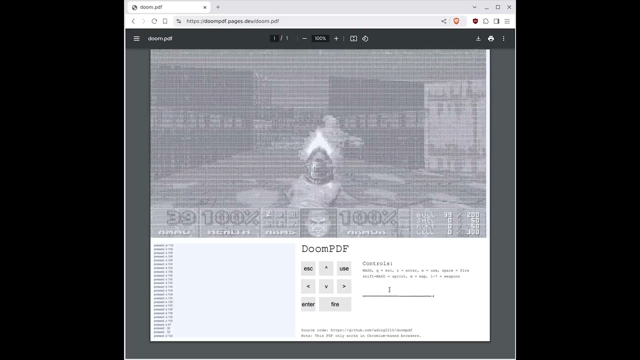 あの「DOOM」がついにPDFファイルに移植される - GIGAZINE