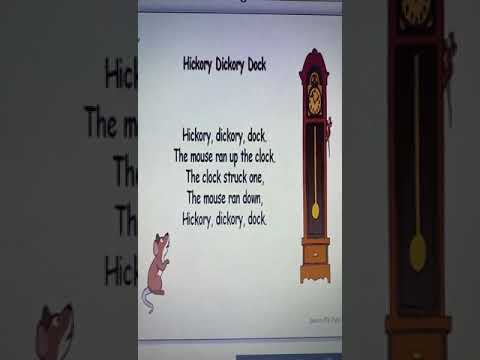 Hickory Dickory Dock Nursery Rhyme