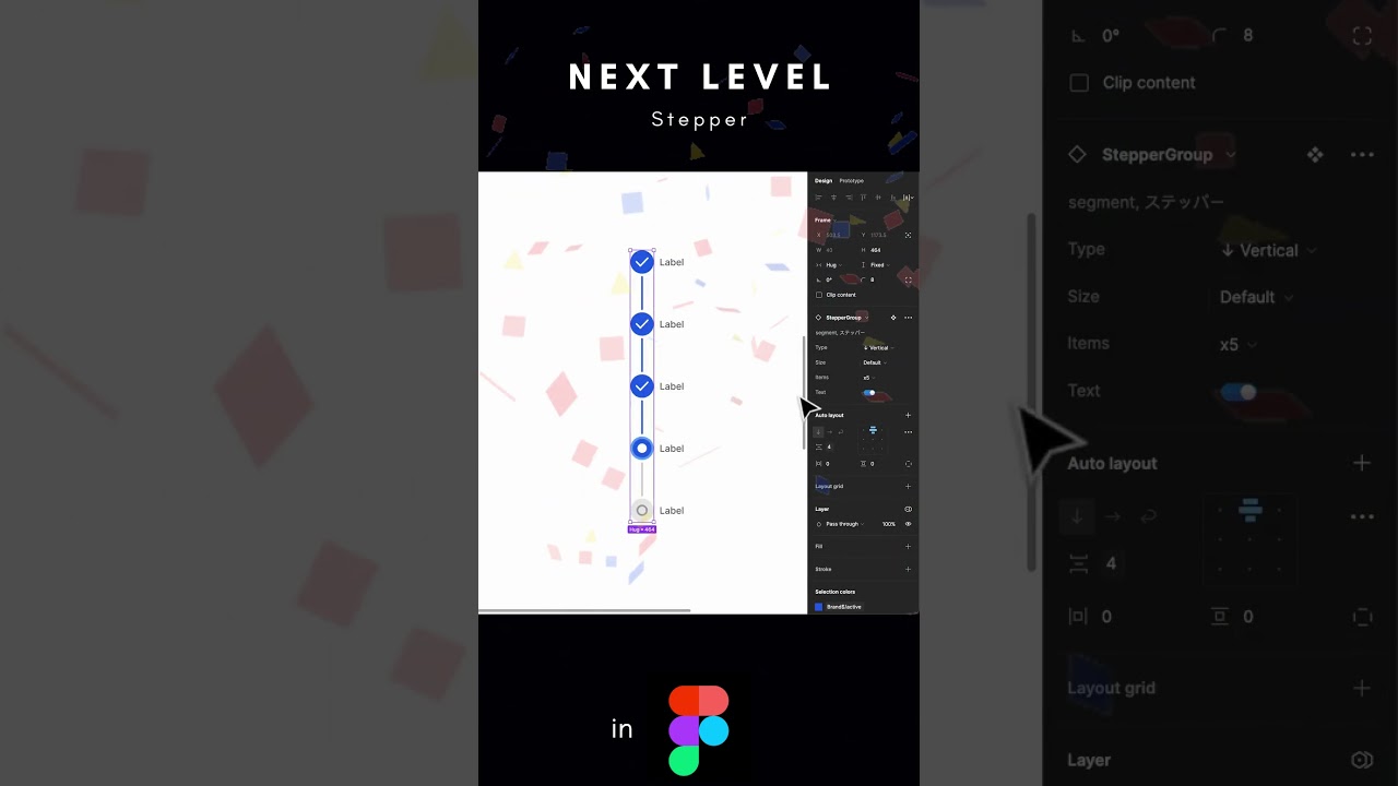 Next Level Stepper in Figma