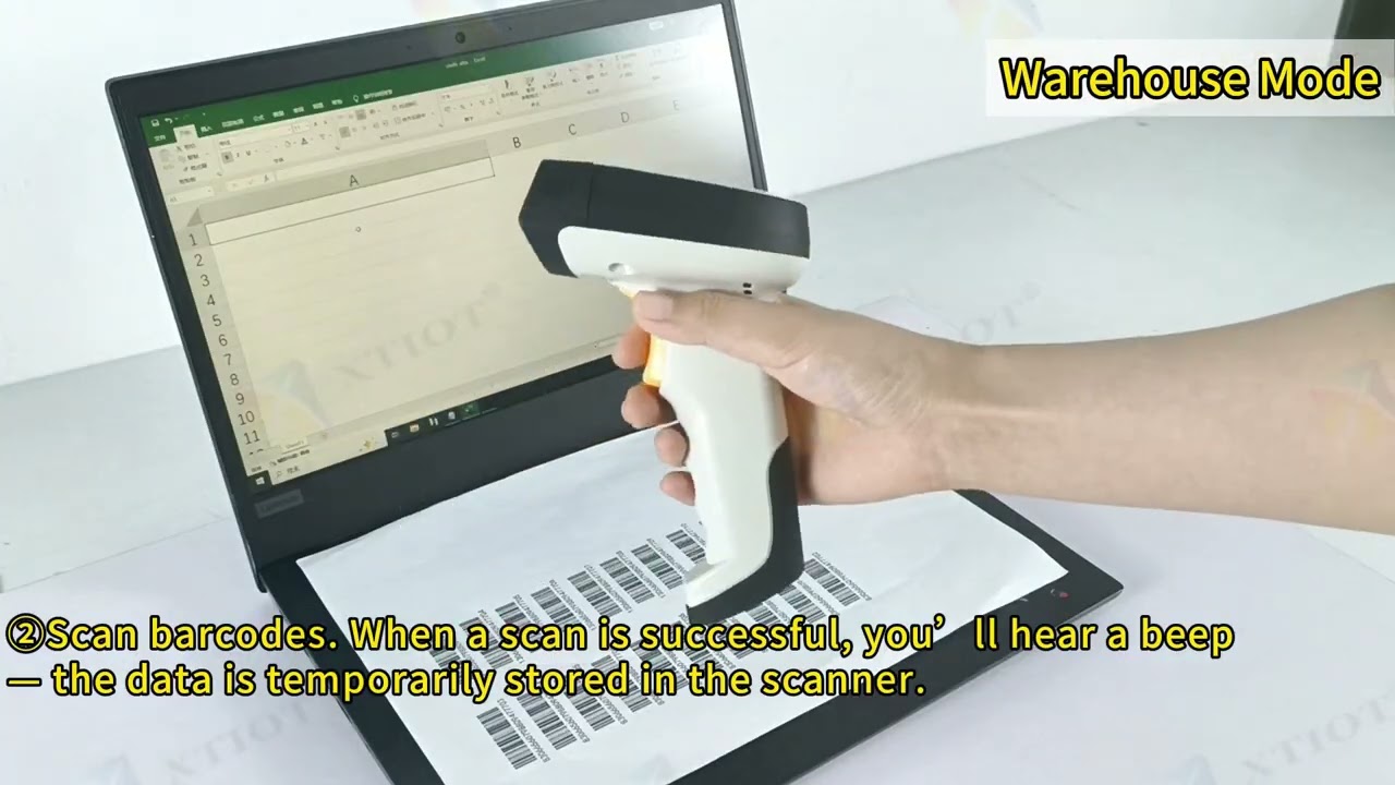 XTIOT XT6202 Wireless Barcode Scanner Inventory Mode