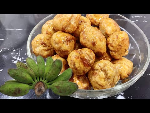 Saba Banana Balls recipe | Unripe Saba banana