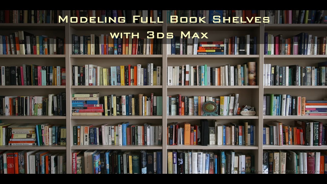 Modeling a Full Book Case in 3ds Max