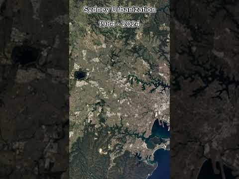 Sydney Australia 🇦🇺 Timelapse 1984 - 2024 urbanization (Google Earth)