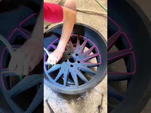 This Wheel Cost $500 to Powder Coat #powdercoating #wheels