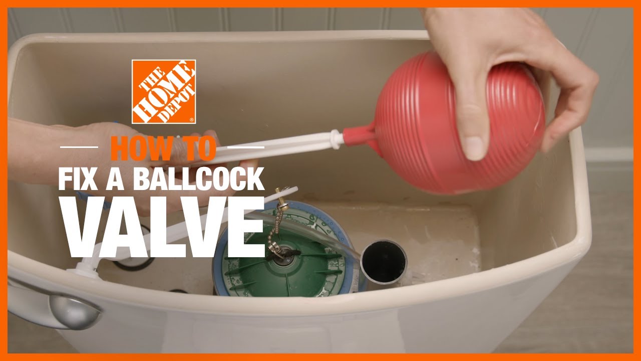 How to Install and Fix a Ballcock Valve | Toilet Repair | The Home Depot