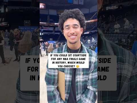 What would be your DREAM NBA Finals game to sit courtside for? 🤔🏆 #nbafinals #jaredmccain #nba