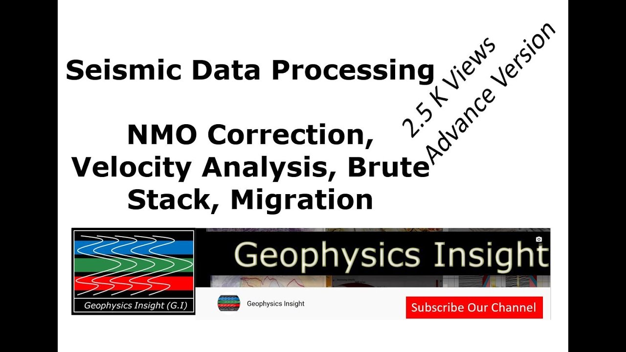 Seismic Data Processing: NMO Correction, Velocity Analysis & Brute Stack