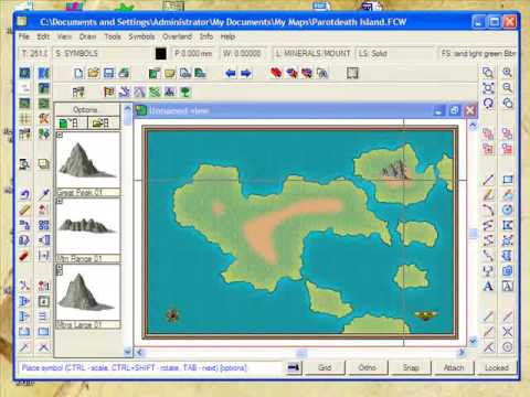 Part E: Overland Mapping with Campaign Cartographer - Adding Mountains with the Symbols Function
