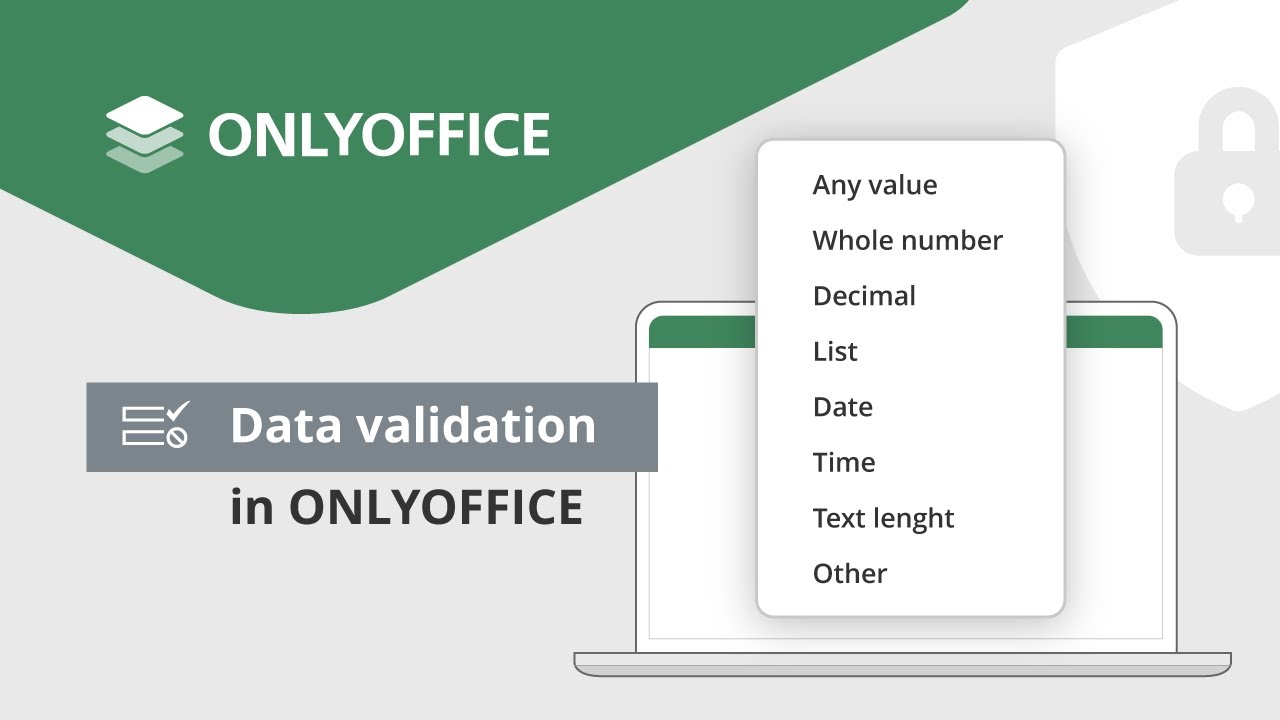 Data validation for spreadsheets in ONLYOFFICE Docs