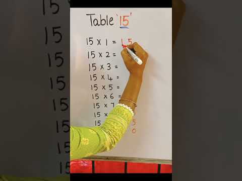 Table Trick of 15 #tables #easymaths #shorts #vedicmaths