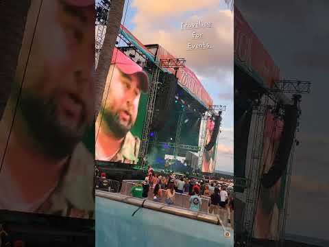 Koe Wetzel Concert at Tortuga 2024 from Outside with Bikini Girls and fights