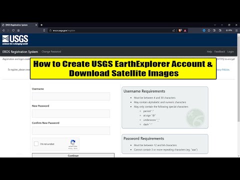 How to Create USGS Earth Explorer Account and Download Satellite Images
