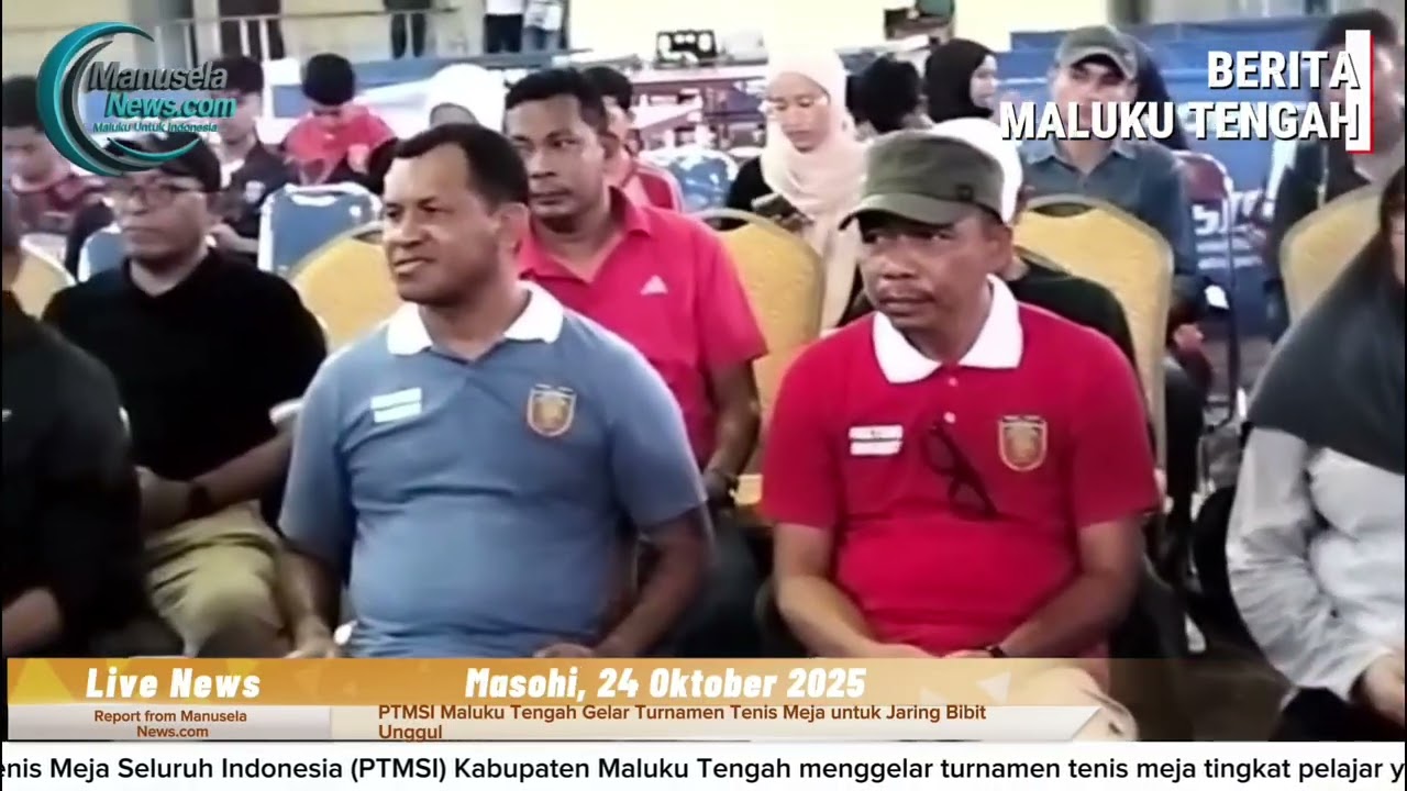 PTMSI Maluku Tengah Gelar Turnamen Tenis Meja untuk Jaring Bibit Unggul (24/10/2025)