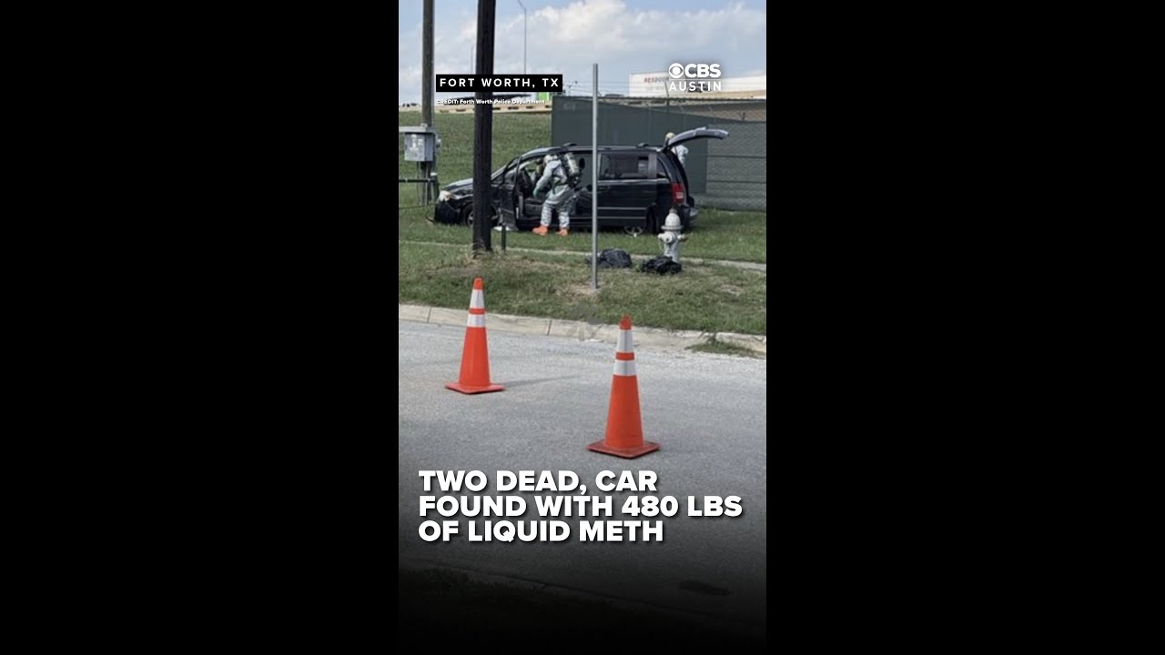 Two men found dead in wrecked car carrying 480 pounds of suspected liquid meth