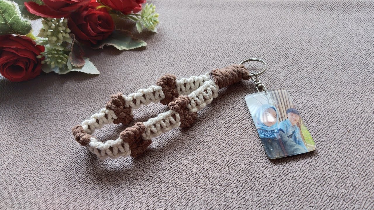 DIY Macrame Bow Keychain Step by Step Easy | Macrame Keychain with Bow Knots Tutorial for Beginners
