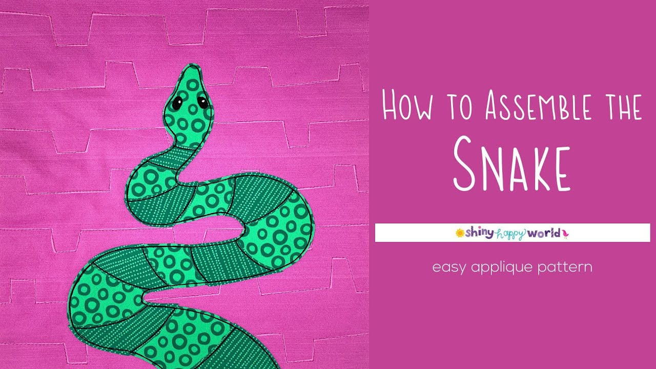 How to Assemble the Snake Applique Quilt Pattern