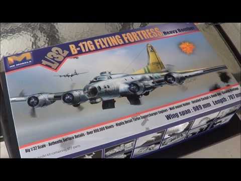 HK Models 1/32 B-17G Model Kit DETAILED Review Part 1