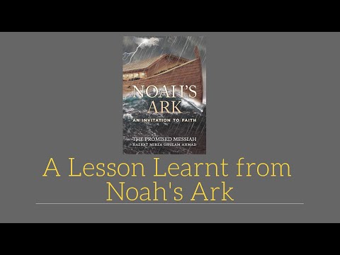 A Lesson Learnt from Noah's Ark