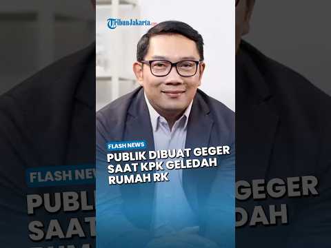 KPK Geledah Rumah Ridwan Kamil di Bandung terkait Dugaan Korupsi Bank Swasta, Berlanjut hingga Malam