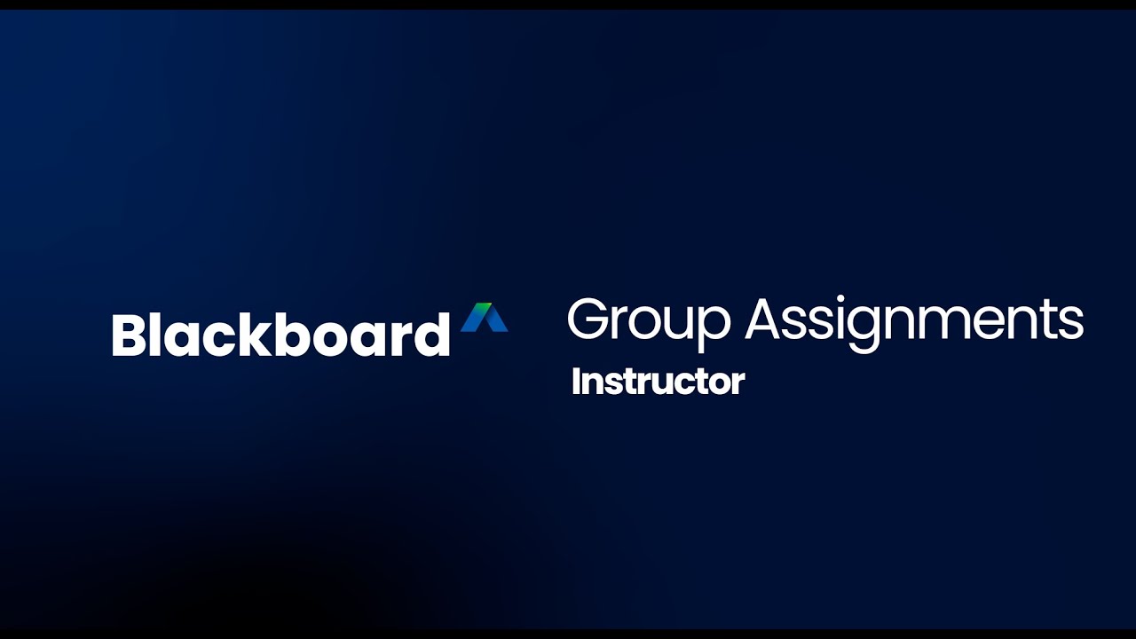Create Group Assignments for Instructors