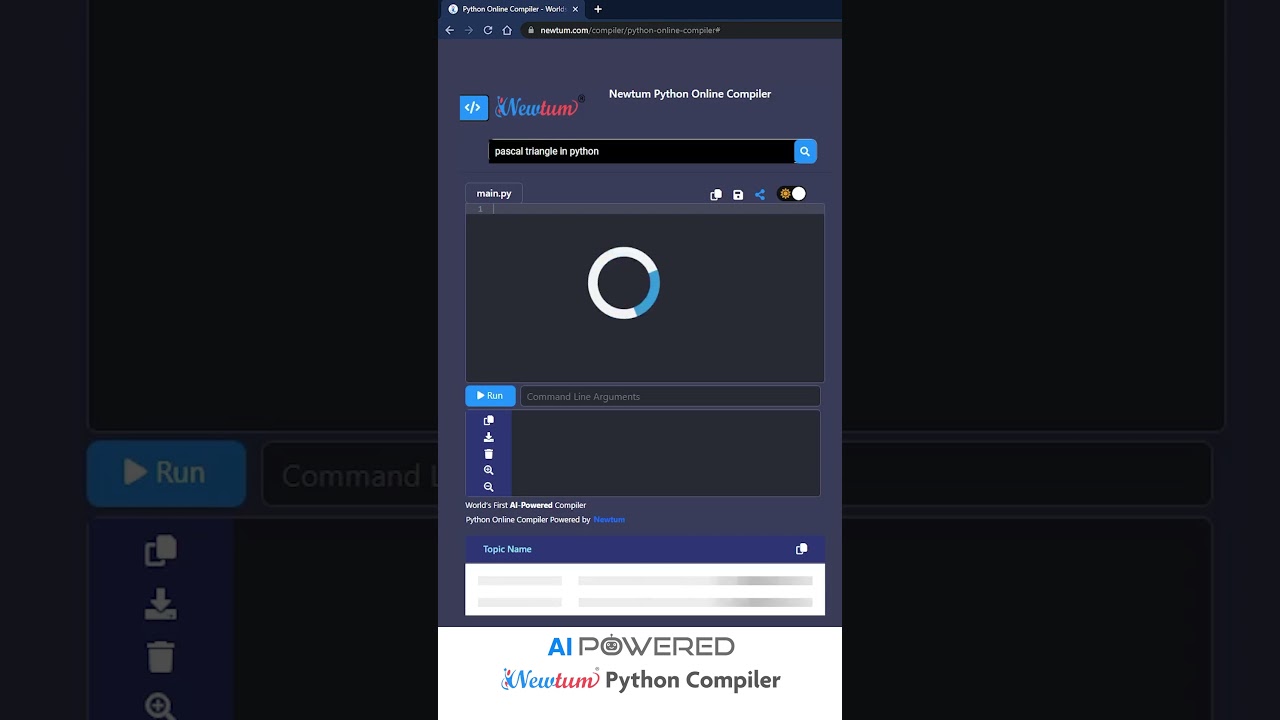 Pascal Triangle In Python in just 7 Sec