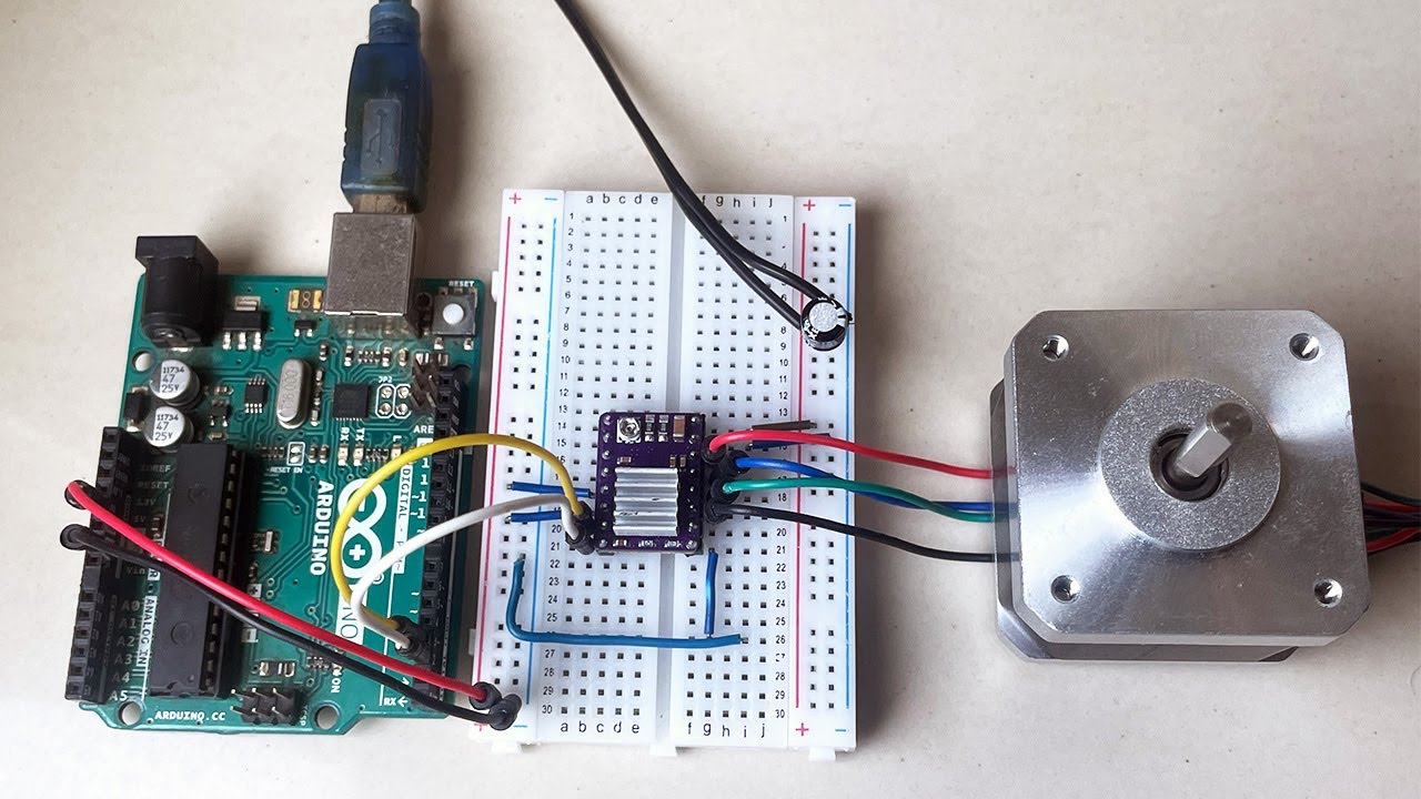 DRV8825 Stepper motor driver with Arduino.