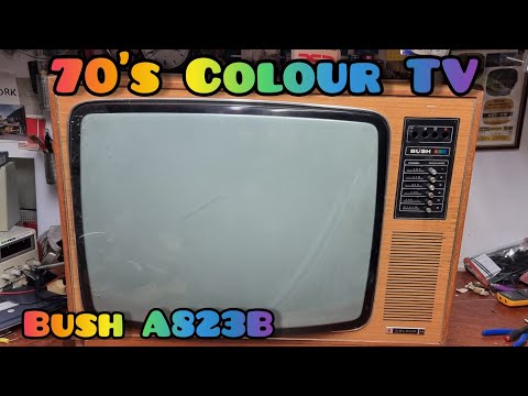 Vintage Colour TV repair. Bush A823B.