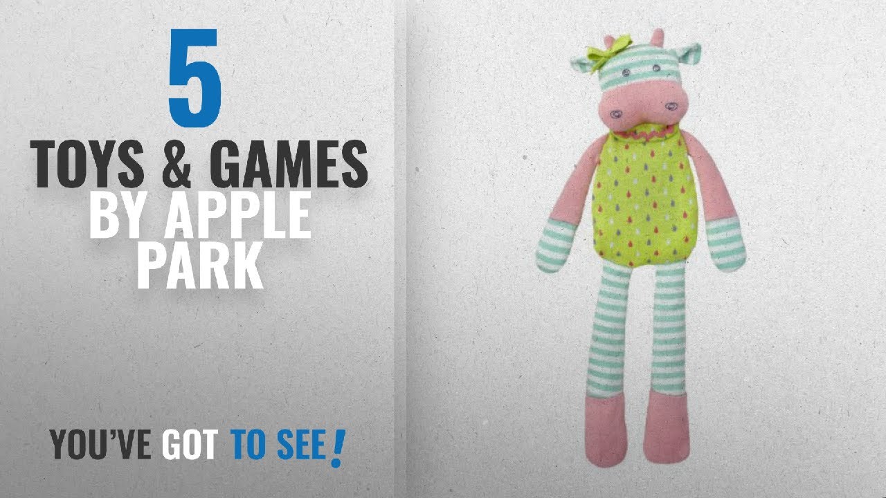 Top 10 Apple Park Toys & Games [2018]: Organic Farm Buddies Plush Toy - Belle Cow, 14 inches