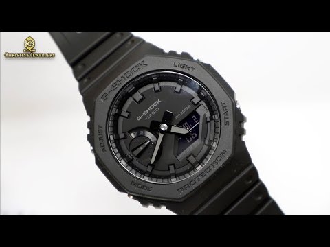 G-SHOCK RETRO-STYLE ANALOG-DIGITAL CARBON CORE GUARD WATCH GA2100-1A1