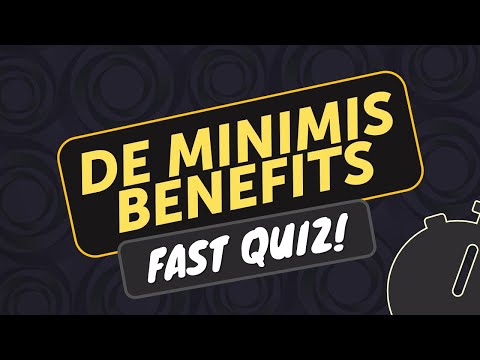 De Minimis or Not De Minimis? | FAST QUIZ!