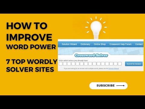 Top 7 Website to Improve Your Word Power | Wordle Solver, Crosswords Solving Websites