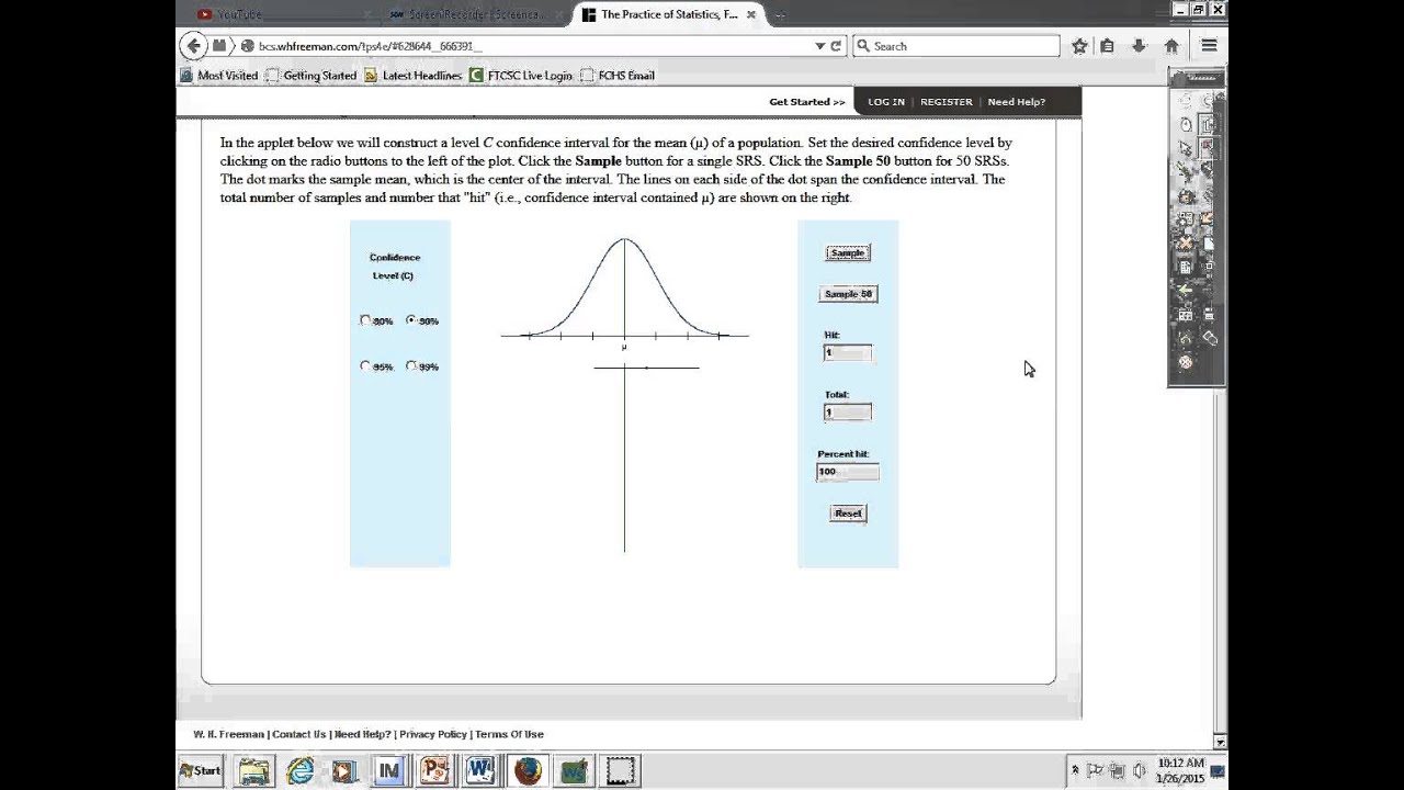 Chapter 8 Estimating with Confidence Part II