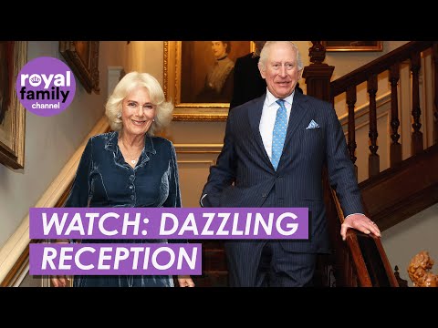 WATCH: Vibrant King and Queen Meet Artists at Reception in London