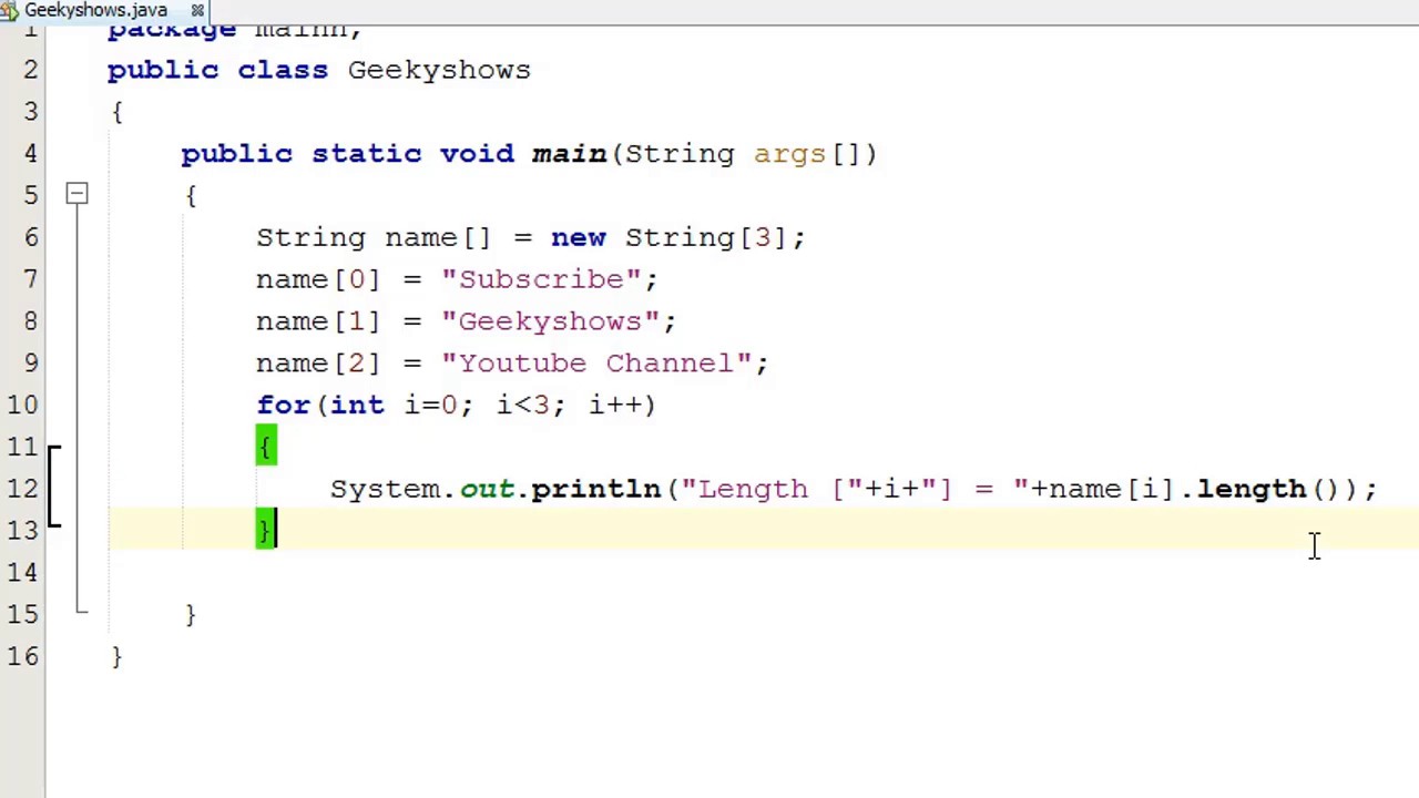245. How to find String one D Array Length in Java Programming (Hindi)