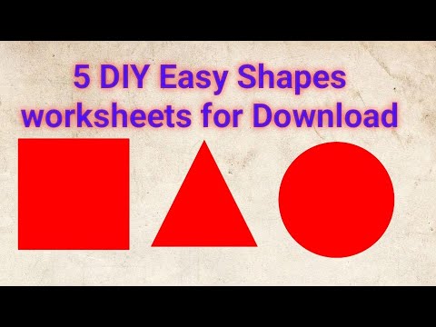 DIY Shapes worksheets for Download