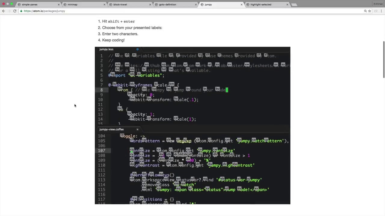 Atom Editor Tutorial - Jumpy [15/32]