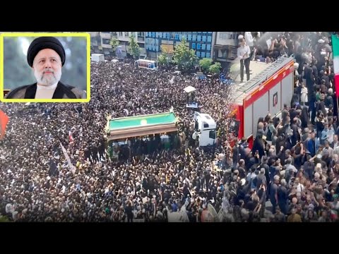 Iran President Ki Janaza Namaz Adaa Ki Gayi, Lakh'on Afraad Ne Ki Shirkat | Tehran