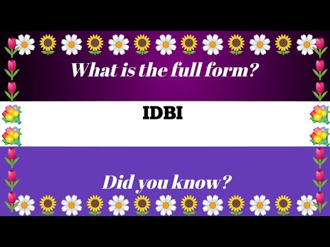 Full Form of IDBI.