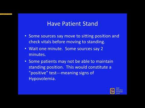 Orthostatic Vital Signs