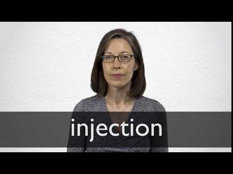 How to pronounce INJECTION in British English