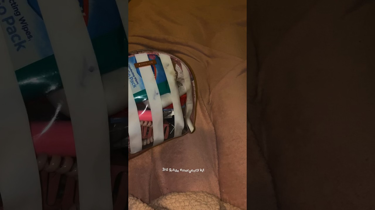 3RD GRADE EMERGENCY KIT📚 Subscribe for more! #emergencykit #3rdgrade #middleschool #backtoschool