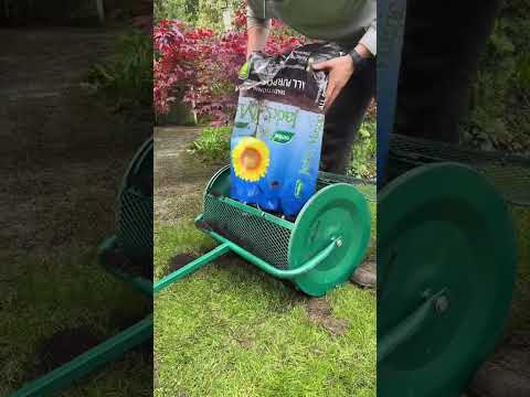 Transforming This Lawn With The Landzie Compost Spreader #gardening #lawncare #garden #satisfying