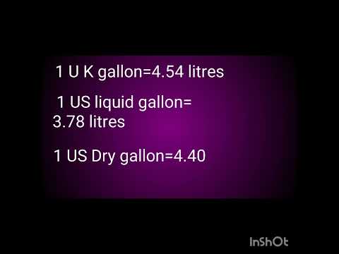 How many liters are in one gallon
