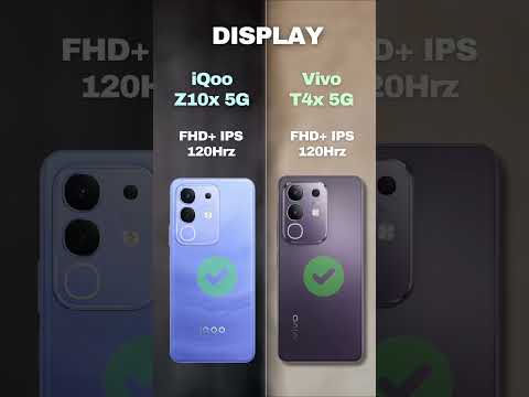 iQoo Z10x 5G vs Vivo T4x 5G Comparison Best Mobile Phone ❓ #shorts #mobile