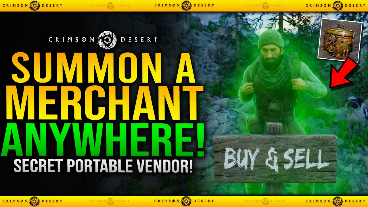 Crimson Desert - How to Summon A Merchant ANYWHERE! - How To Get & Craft Kuku Transmission 999k Pack