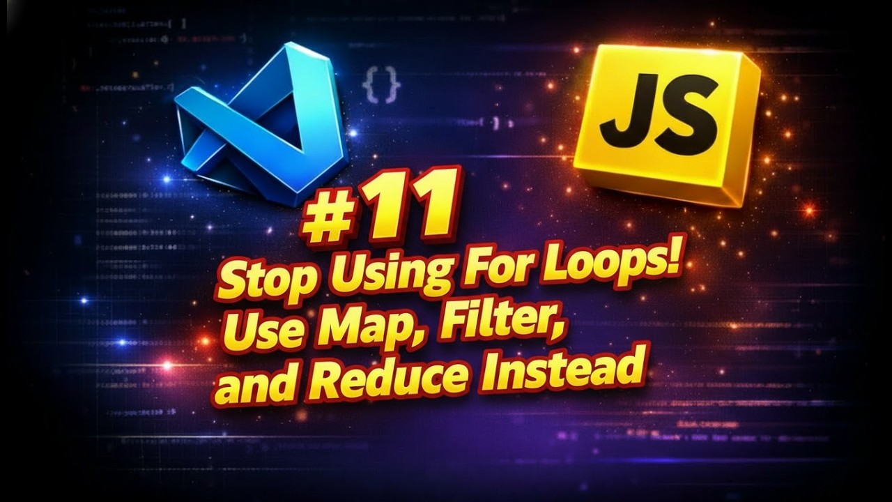 Stop Using For Loops! Use Map, Filter, and Reduce Instead | JavaScript #11
