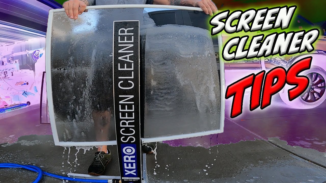 SCREEN CLEANER TIPS | WINDOW CLEANING TOOLS