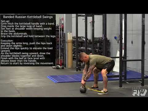 Banded Russian Kettlebell Swings