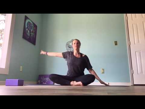 Seated warm up poses